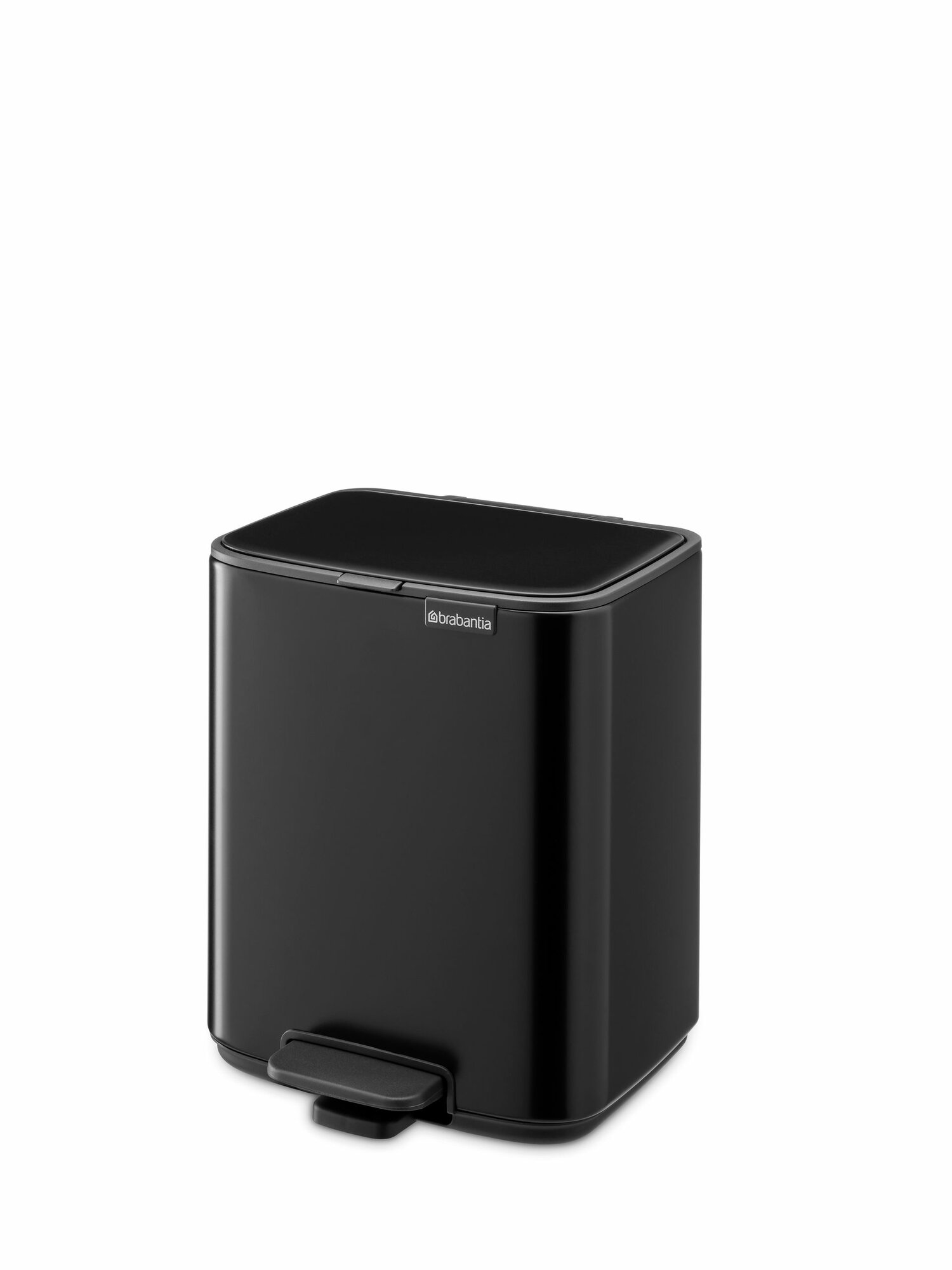 Бак мусорный Brabantia "Bo Pedal Bin" с педалью черный матовый 7л 237867