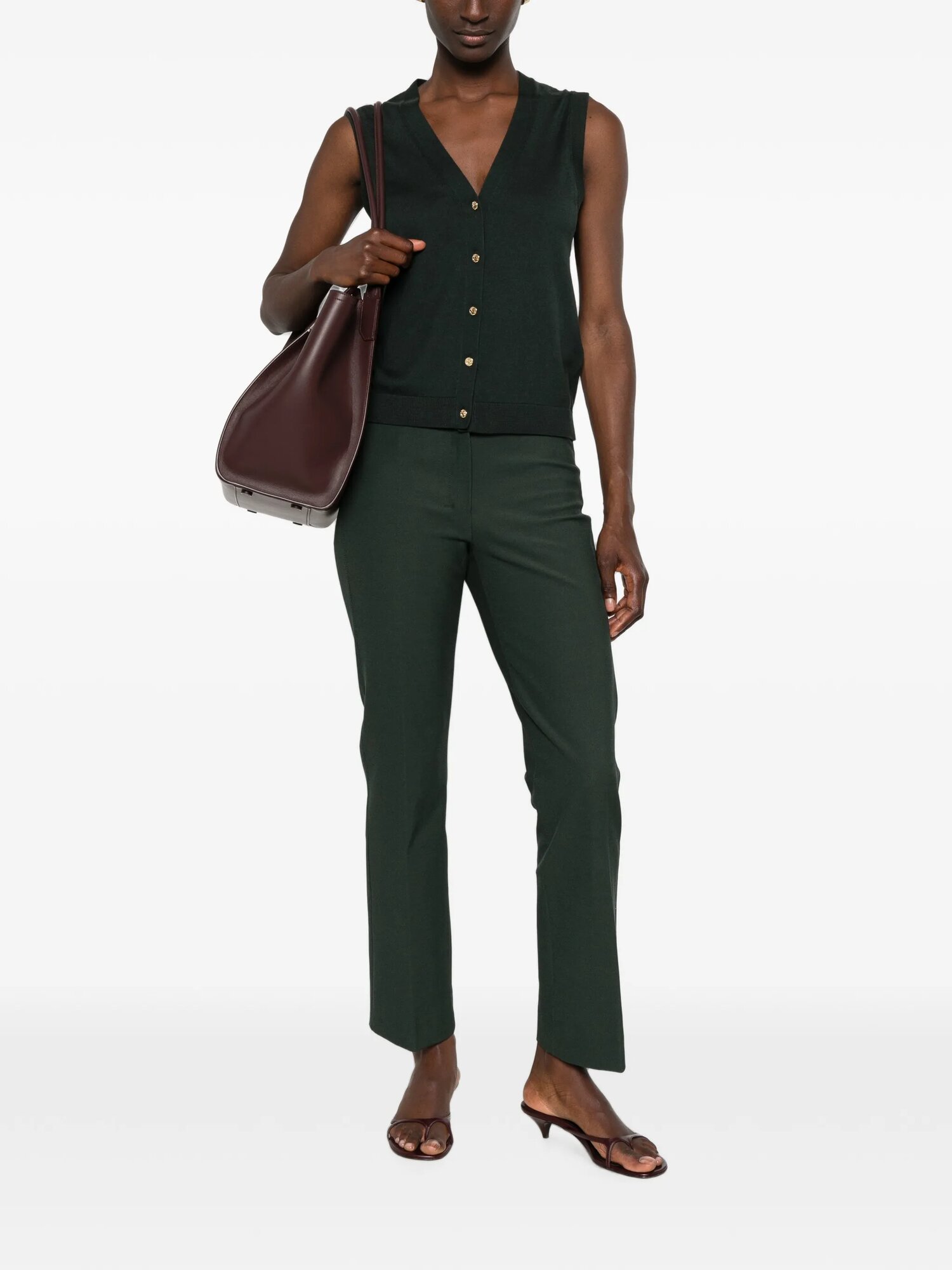 Жилет Max Mara V-neck button-up vest, размер 38 — фото 1
