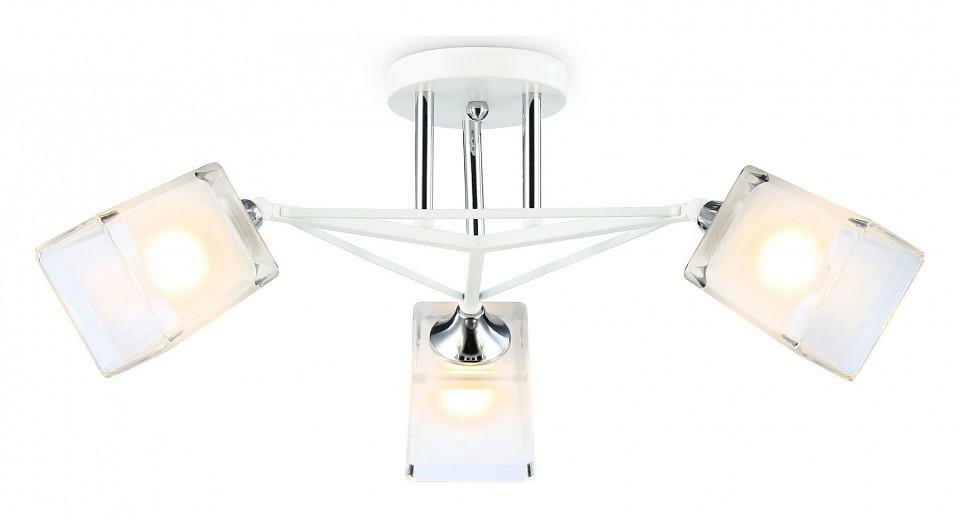 Люстра на штанге Ambrella Light TR TR303071 цвет плафона подвески Белый, цвет арматуры Белый, Хром