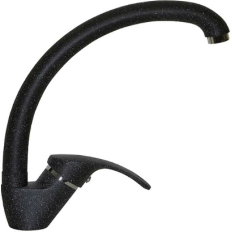 Смеситель для кухни Mixline ML-GS02 526187 черный, рычажный, нержавеющая сталь