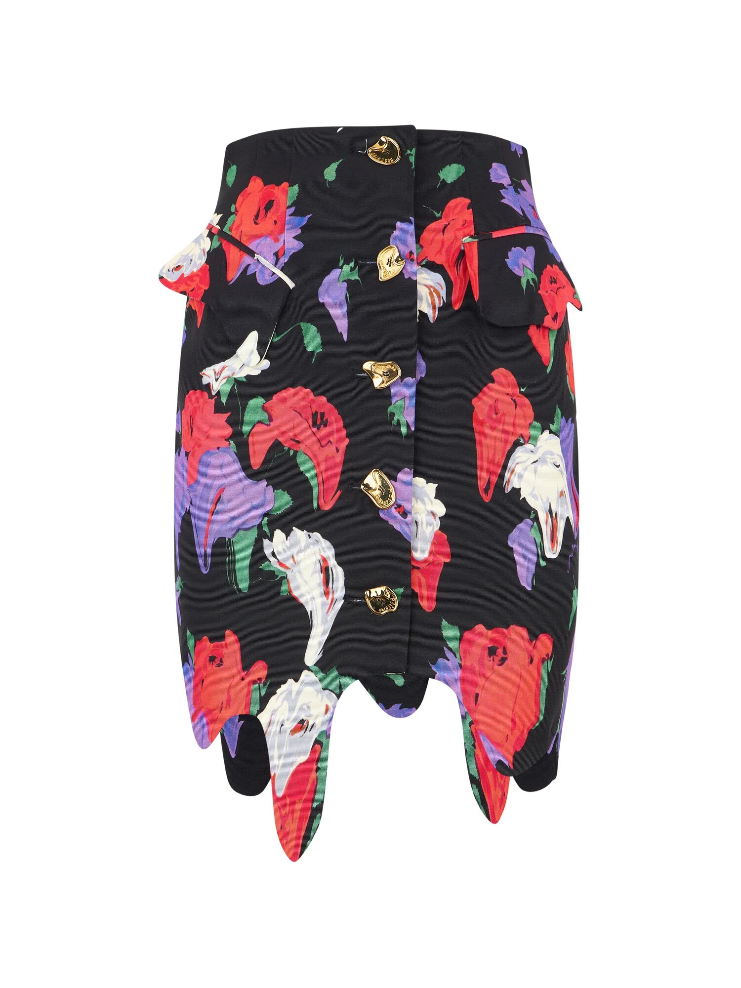 Юбка Floral-print asymmetrical skirt