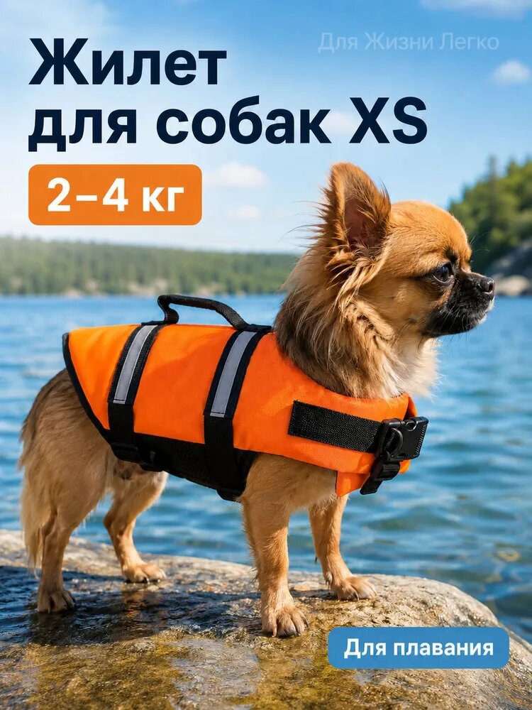 Спасательный жилет для собак XS, 24 кг, для плавания