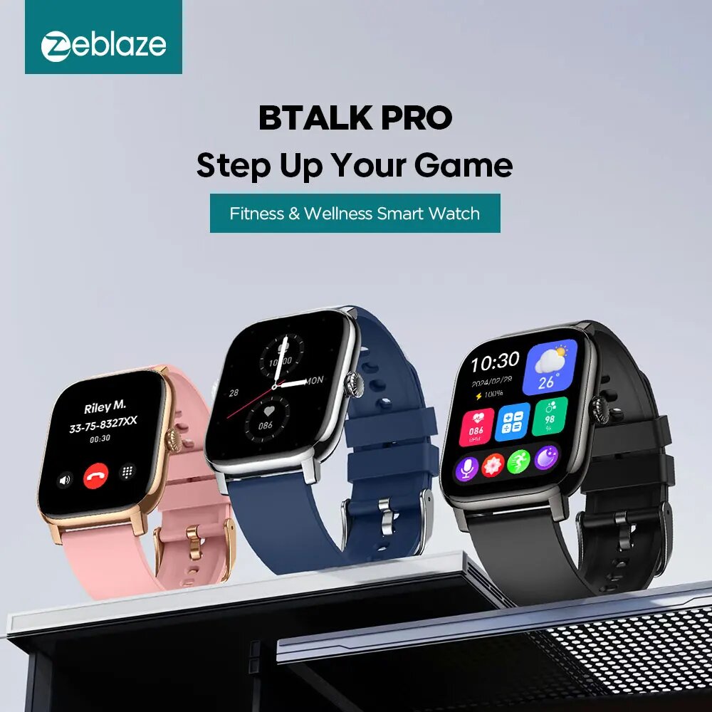 Zeblaze Btalk Pro, черные, 1.91" — фото 1