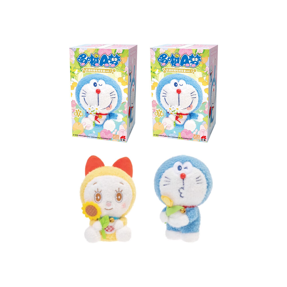 Кукла унисекс Spiritual Creations x Doraemon Flower Language Blessing Collection, 2 шт.