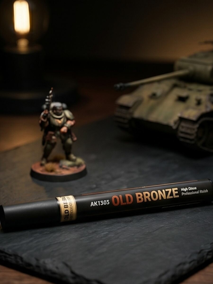 Маркер AK Interactive Metallic Liquid Marker - Old Bronze — фото 1