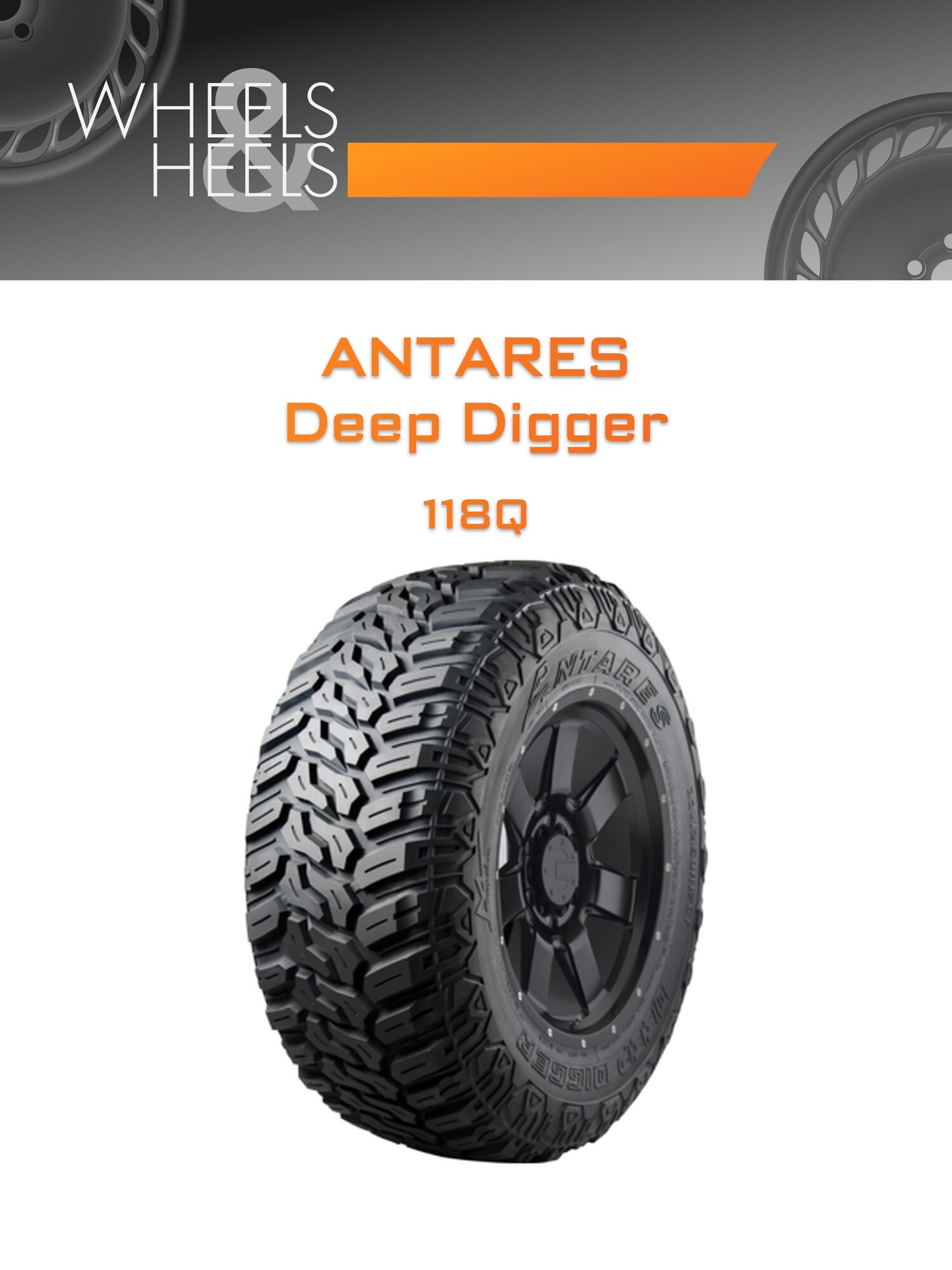Шина автомобильная Antares Deep Digger 12.5/0 R18 118Q SUMMER, летняя, универсальная