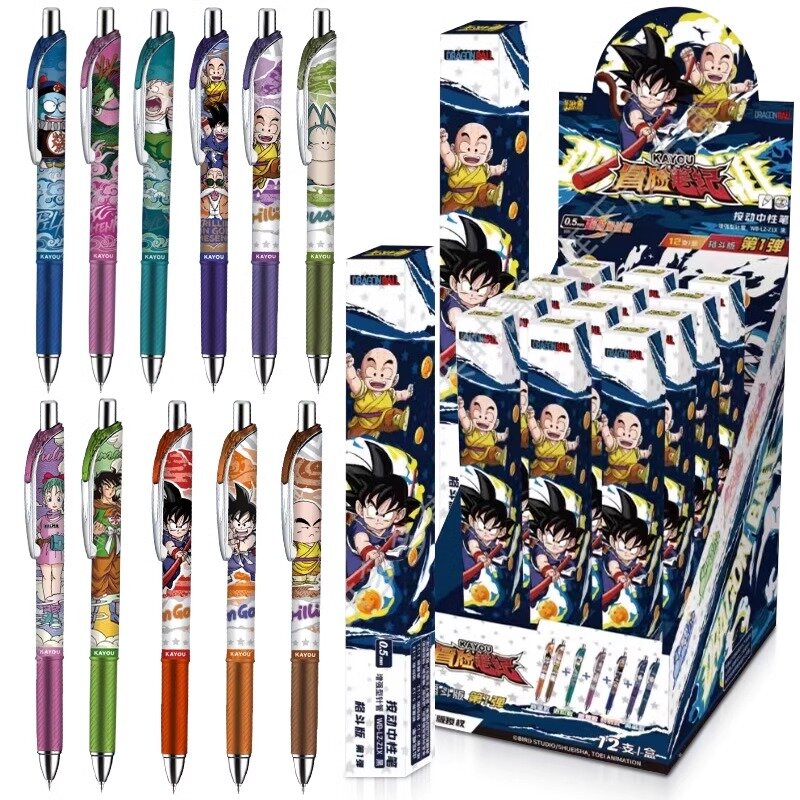 Ручка гелевая унисекс KAYOU Dragon Ball Adventure Pen, Fighting Edition, 12 шт.