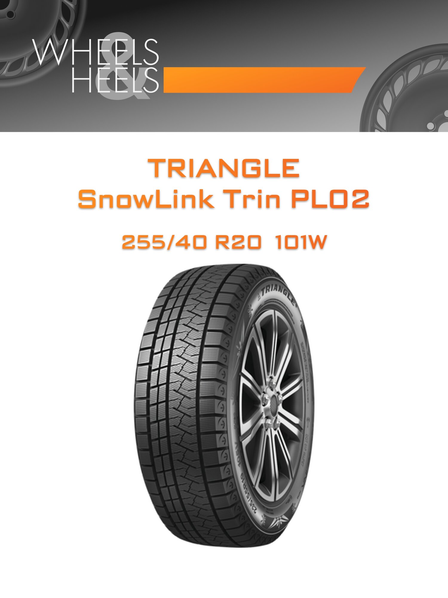 Шина автомобильная Triangle SnowLink Trin PL02 255/40 R20 101W XL WINTER, зимняя, универсальная