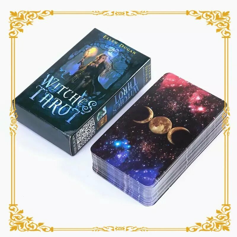Карты Таро Ведьм, Witches Tarot, Метафорические гадальные карты, Повседневное Колдовское таро ведьмы Эллен Дуган, Гадание , Эзотерика, SK Platinum