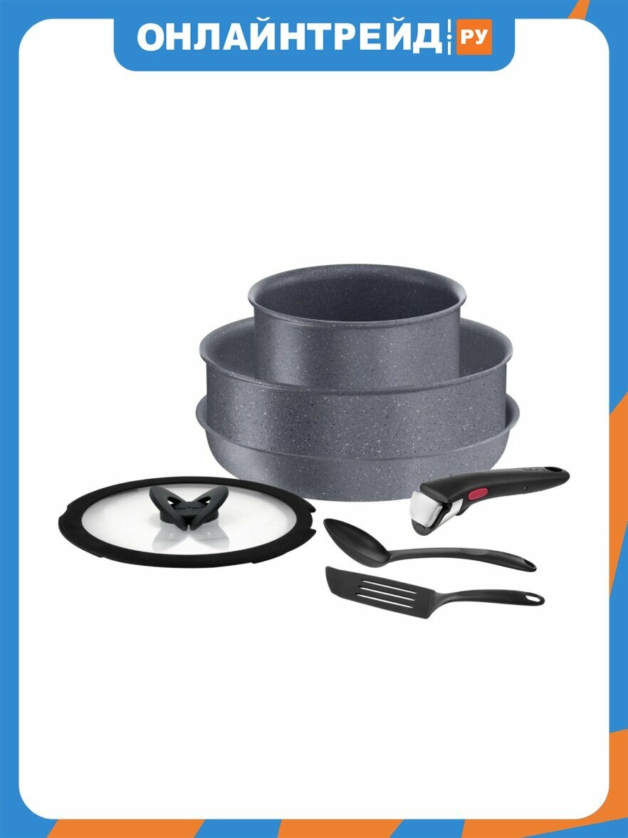 Набор посуды со съемной ручкой Tefal Ingenio Natural Force, 7 предметов (L3969172)