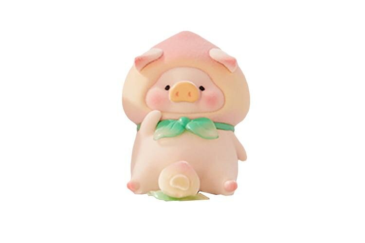 52TOYS LuLu Pig Can Pig Mystery Boxes, Confirmed-Small Hidden Style-Persimmon (Green) (Open)