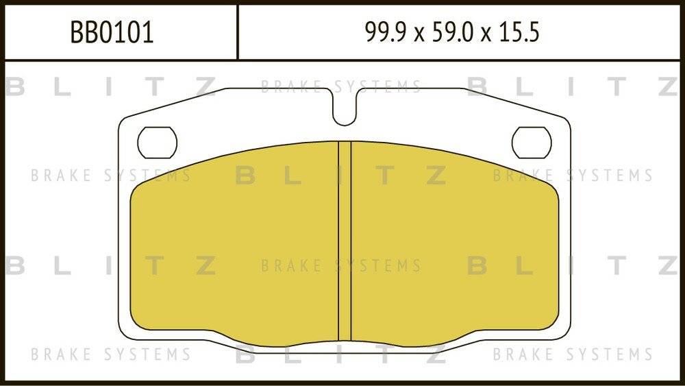 Колодки тормозные BLITZ дисковые передние DAEWOO Nexia 95->, OPEL Ascona, Corsa, Kadett 79-> (BB0101)