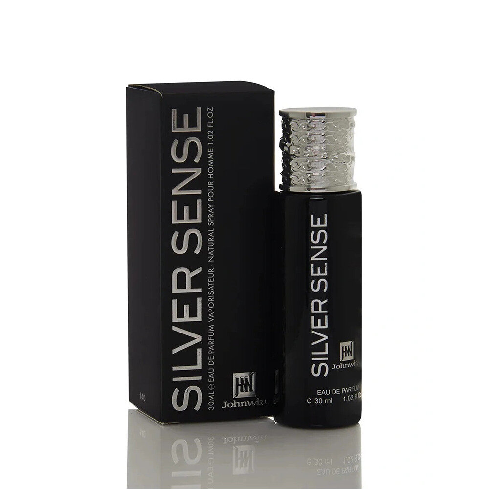 Парфюмерная вода для мужчин Johnwin Silver Sense 30 мл / Духи Джонвин Силвер Сенс / Серебряное чувство