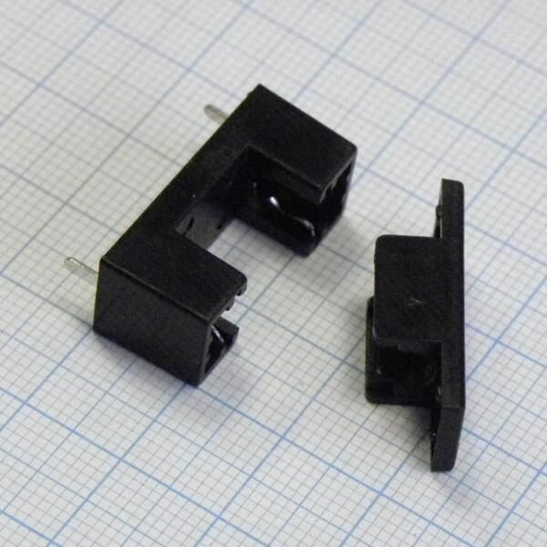 KLS FH-101C (KLS5-242) Держатель предохранителя 5х20mm (с крышкой), на плату, 1шт