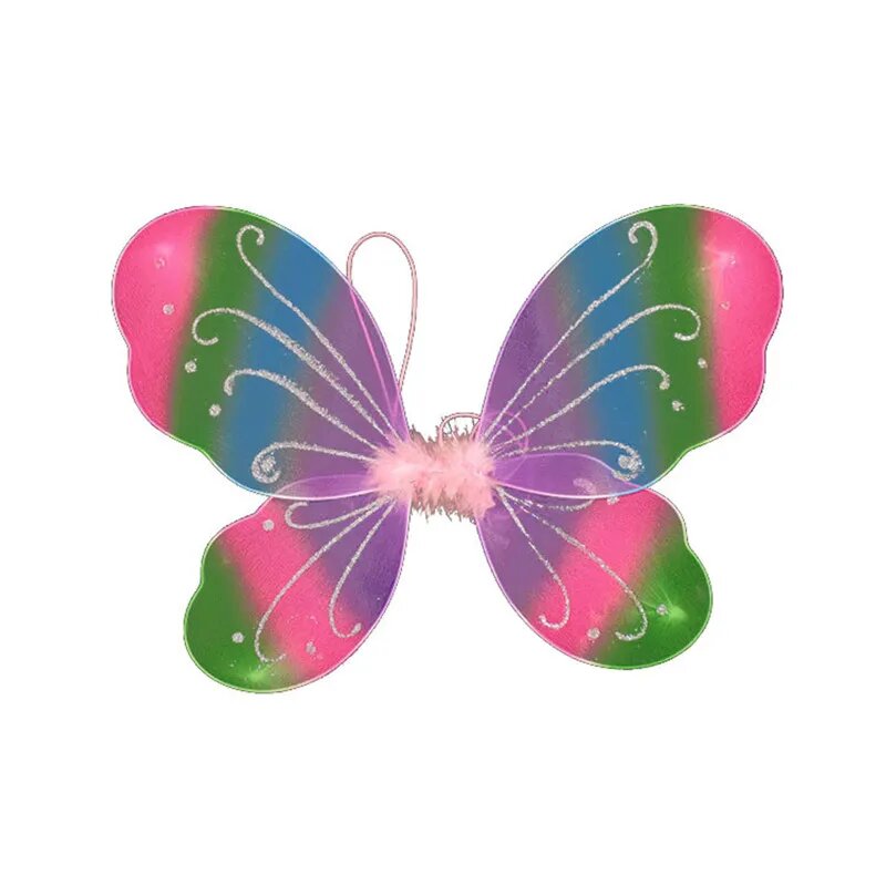 Крылья бабочки из полиэстера Multi-color Pink
