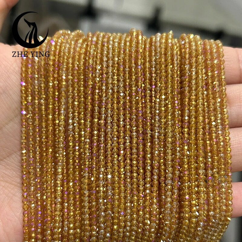 Бусины стеклянные граненые AB 2мм 5 шт. 2mm(about 900pcs), 99-No.7