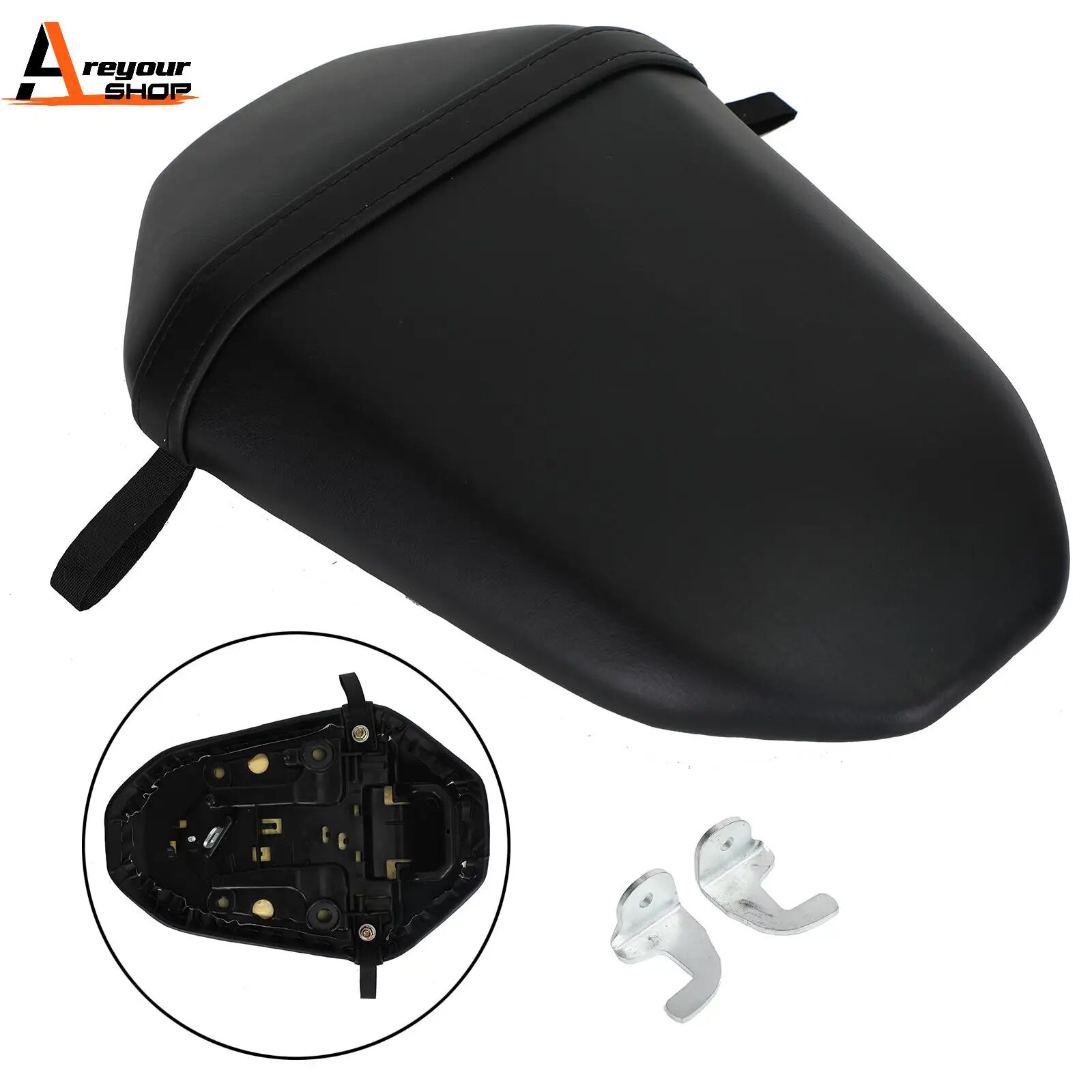 Заднее пассажирское сиденье Areyourshop, седло для мотоцикла Yamaha Mt-07 Mt 07 Fz 07 2014 2015 2016 2017