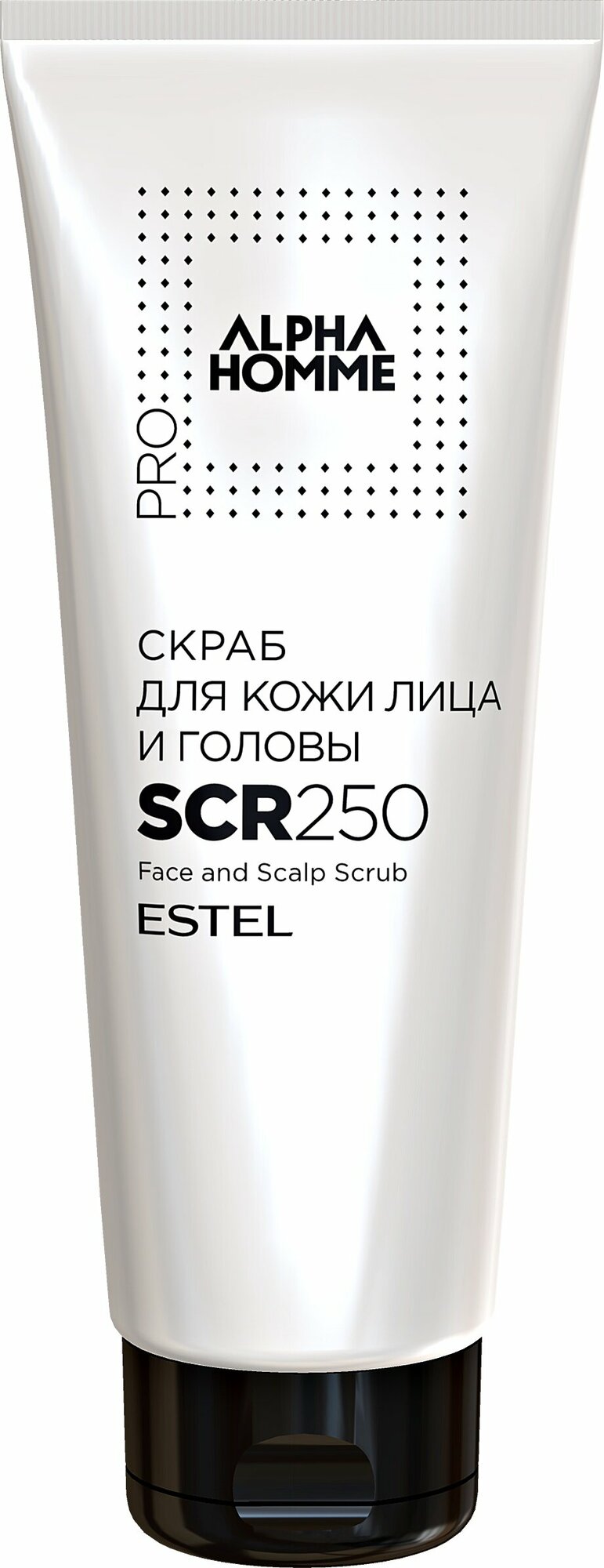 Скраб ESTEL Alpha Homme Pro, для лица и головы, объемом 250 мл