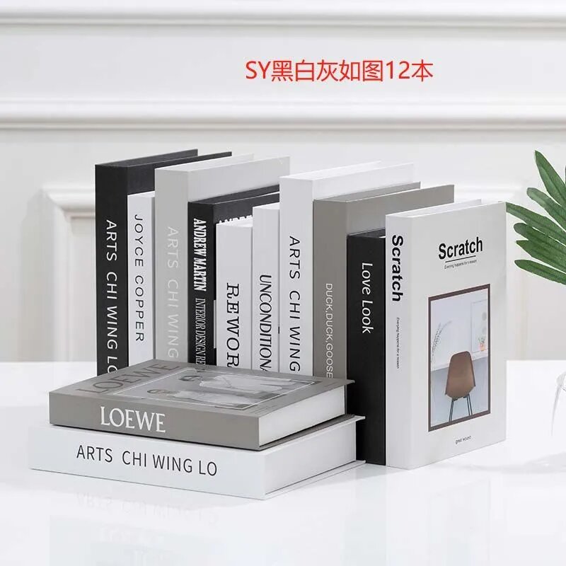 Украшение настольное интерьерное, Декоративные поддельные книги, евростиль, толстый картон
