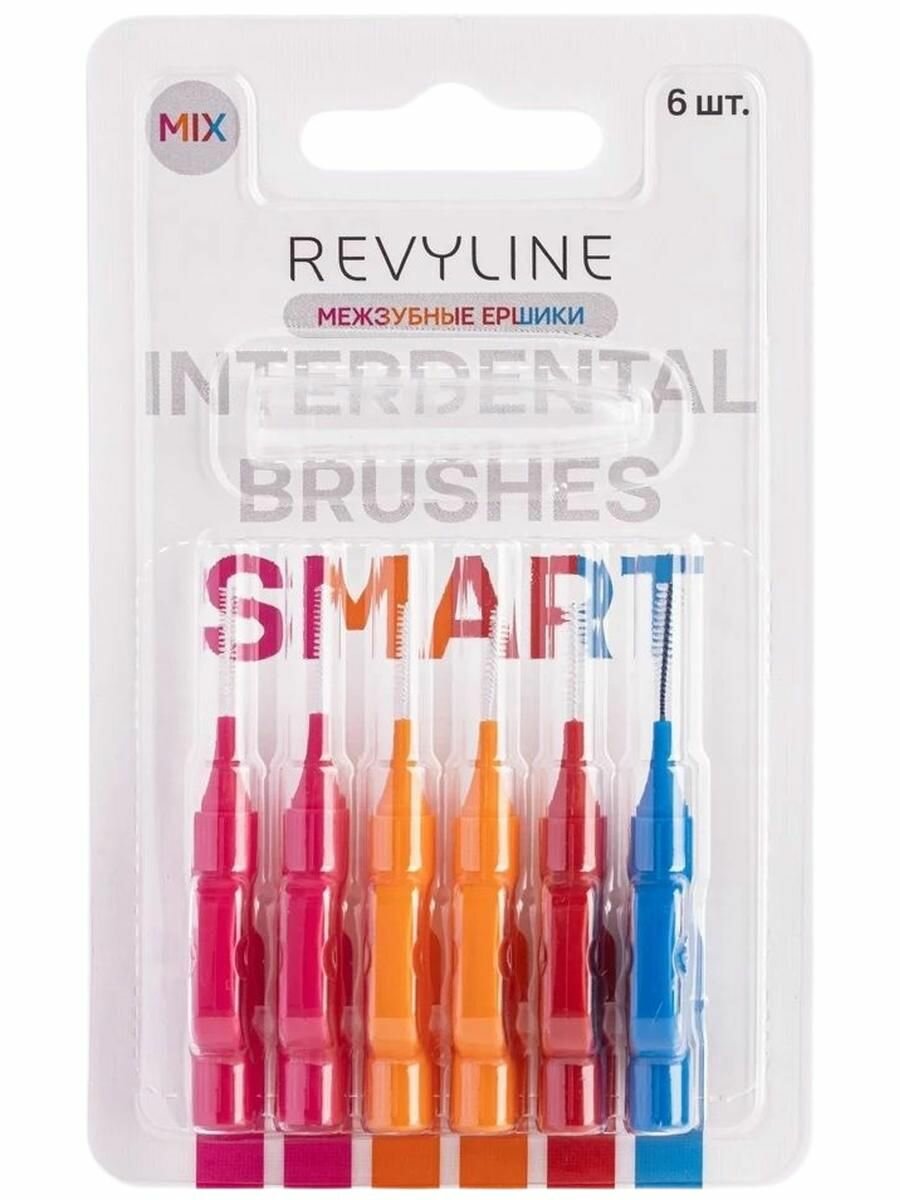 Ершики межзубные Revyline Smart, MIX, 6 шт, размер 0,4, 0,45, 0,5, 0,6.