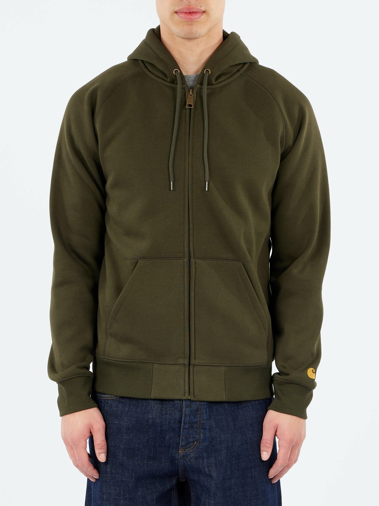 Толстовка Carhartt WIP Chase, размер XL, , Olive — фото 1