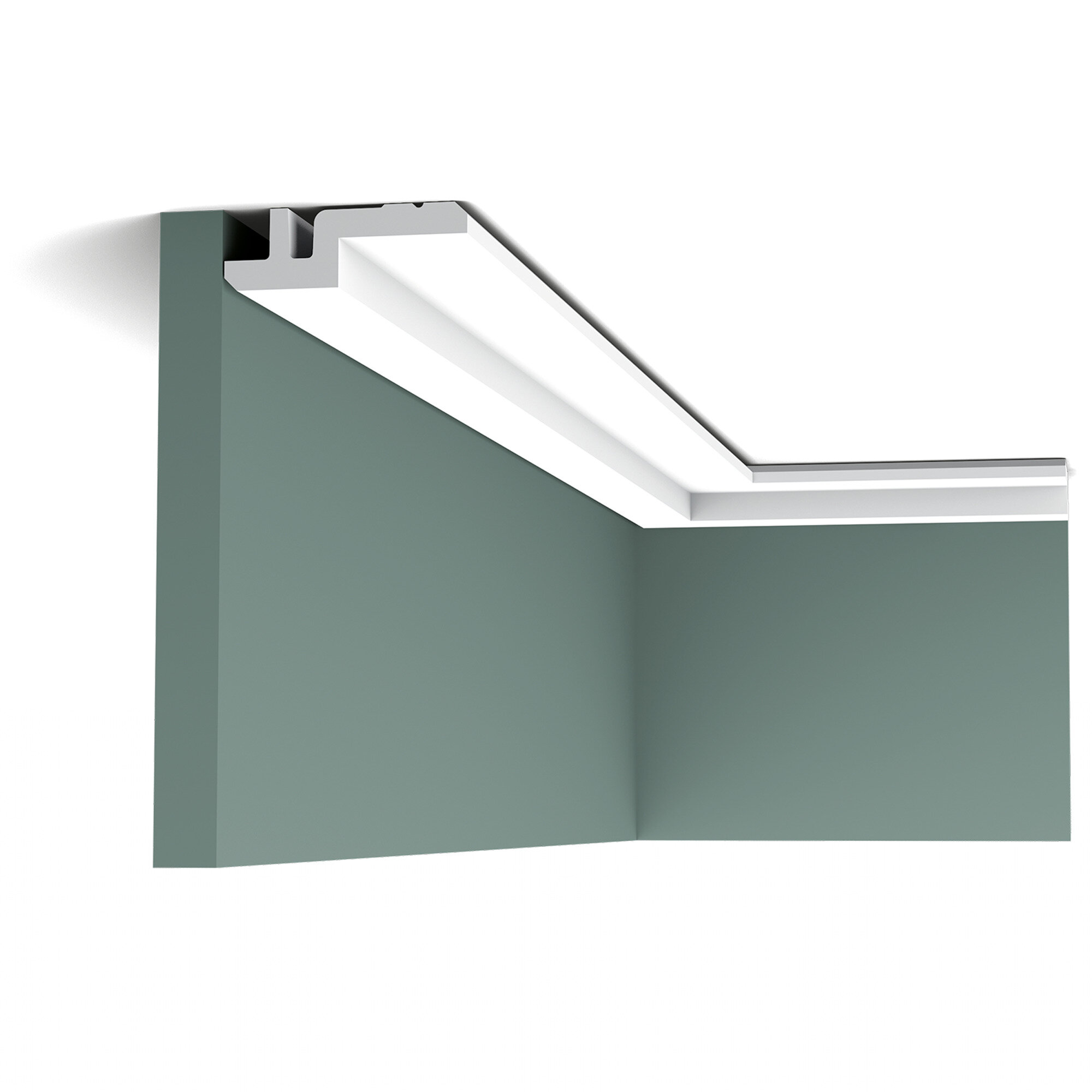 Карниз Гладкий Orac Decor С394 Д200xШ9.5xВ3.1 см Лепнина из Полиуретана / Орак Декор.