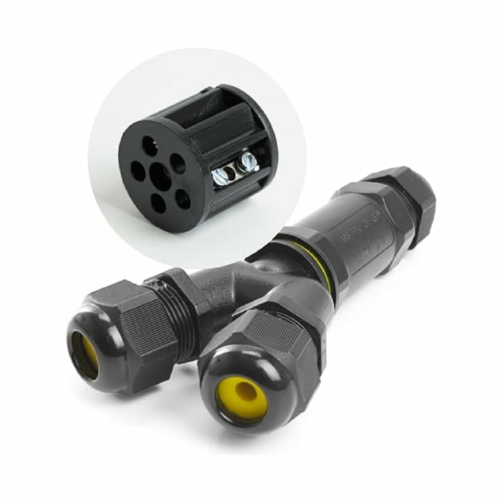 Муфта соединительная кабельный коннектор Сириус А Y-образный IP68 SMuf-2