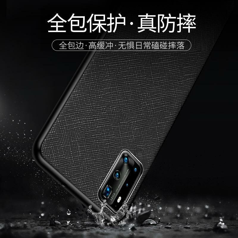 Чехол-накладка MyPads для OnePlus 9RT из искусственной кожи, черного цвета — фото 1