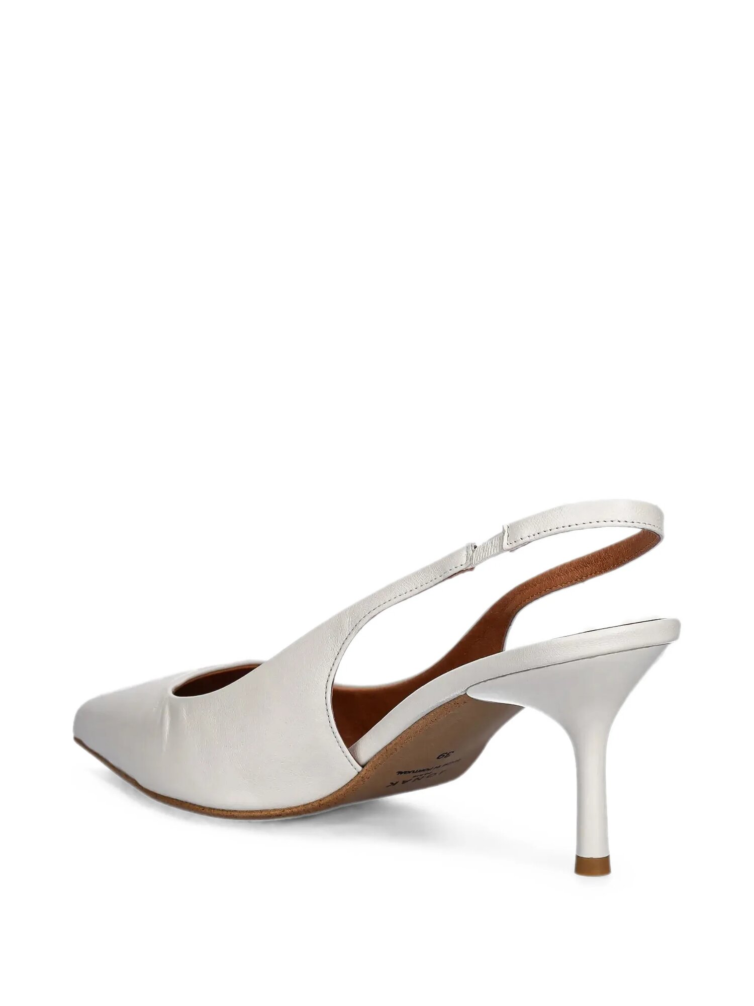 Туфли  Diamantine pointed-toe slingback pumps, размер 41, бежевый/белый — фото 1