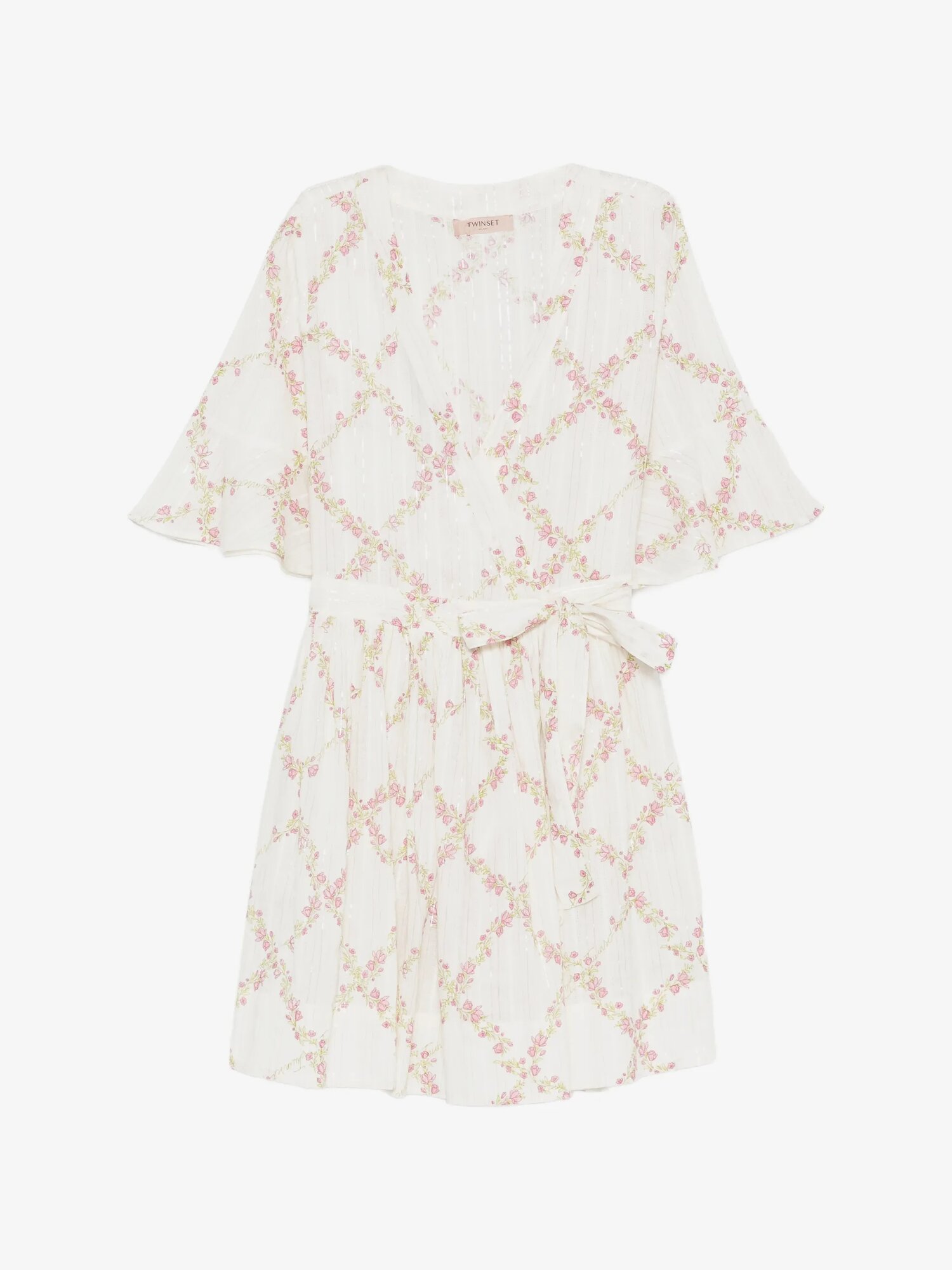 Платье Floral tie-waist dress