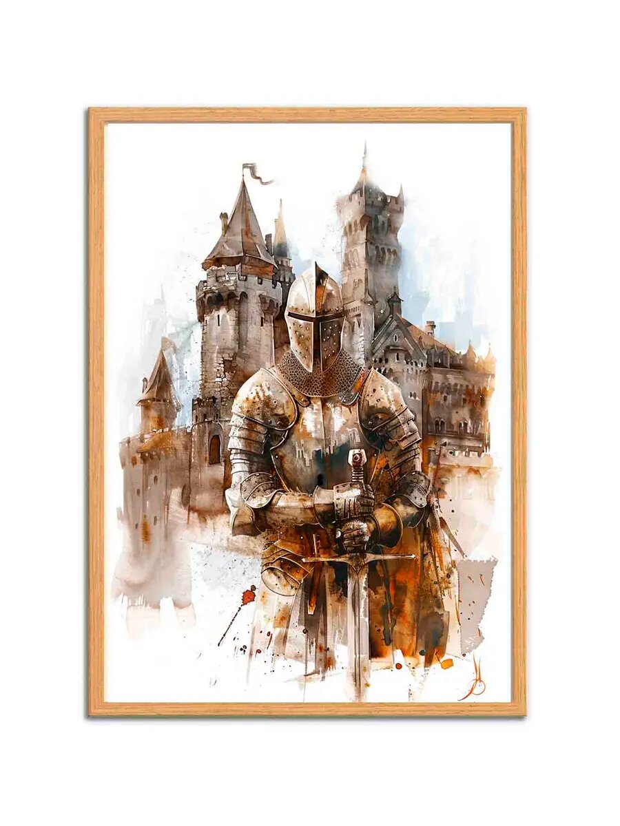 Животное-рыцарь Ибис 3, Плакат 30x42см