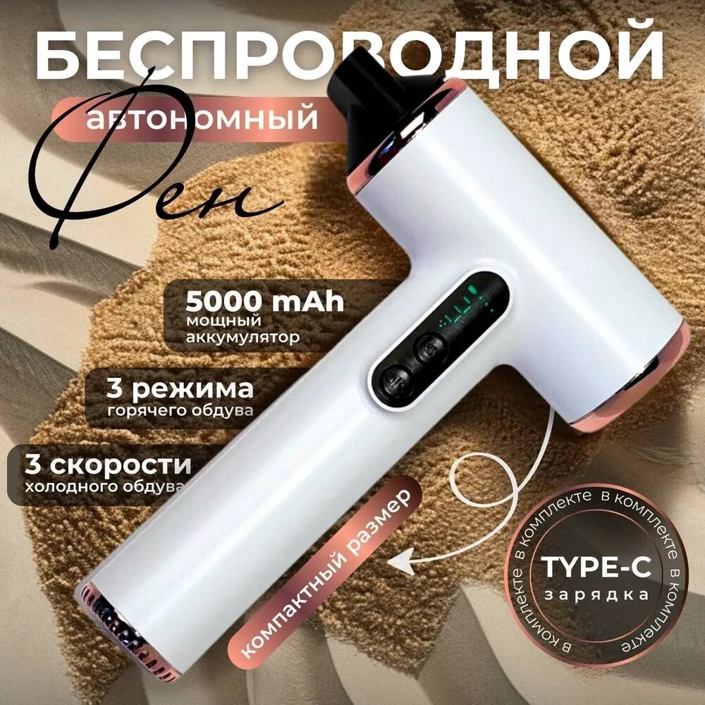 ProHomeLine Фен для волос Фен для волос, скоростей 3, кол-во насадок 1, белый