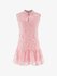 Платье Self-Portrait Lace collared dress, размер 12, pink