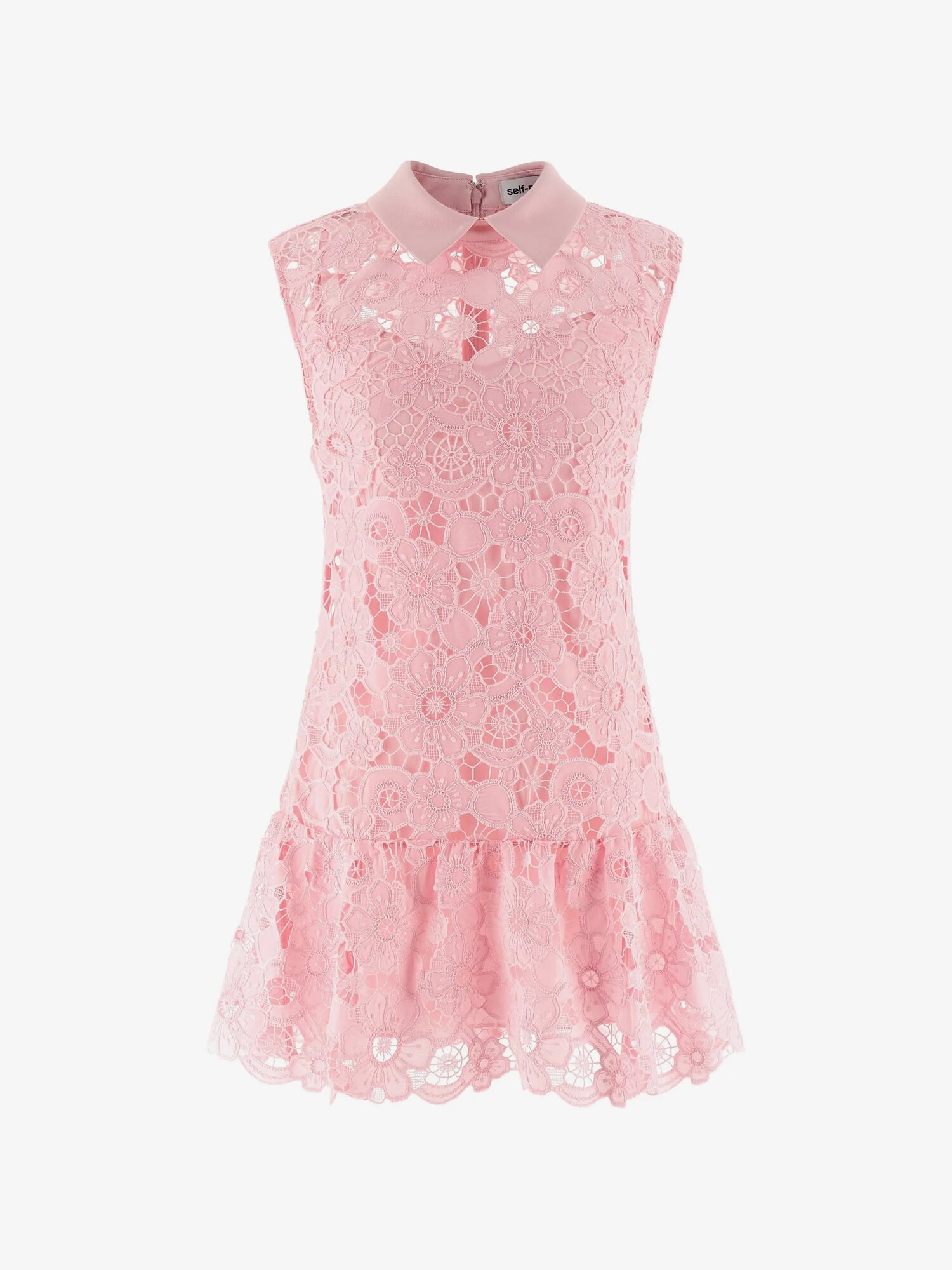 Платье Lace collared dress