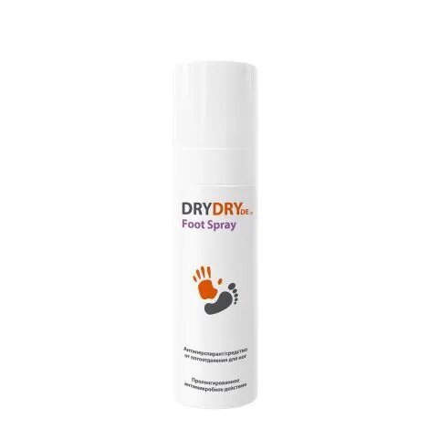 Dry Dry Средство от потоотделения для ног Foot spray, 100 мл