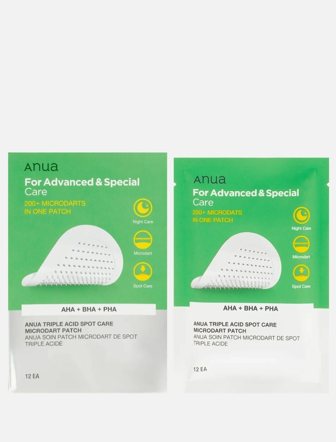 Патчи для глубокого воздействия на воспаления ANUA triple acid spot care microdart
