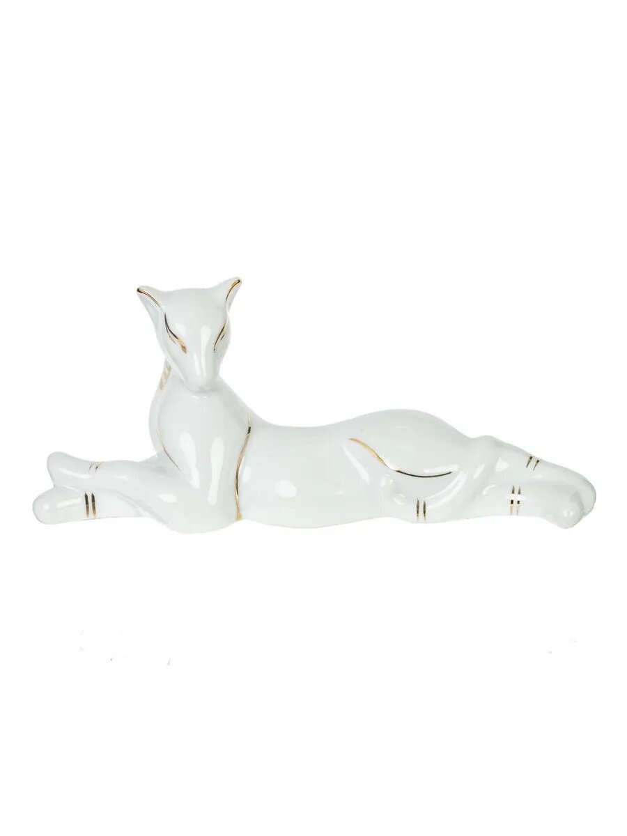 Фигурка декоративная Кошка, фарфоровая, 9 см