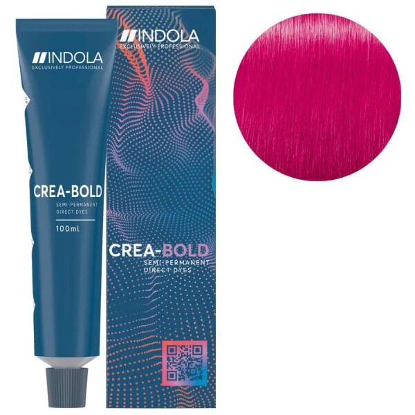 Indola Crea-Bold TRUE PINK Полуперманентная тонирующая крем-краска для волос 100мл