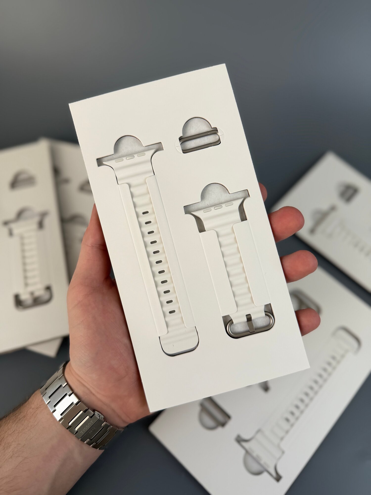 Ремешок для Watch Ultra 49 мм Ocean Band White MQE393FE/A без коробки