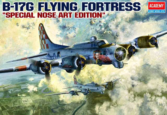 Сборная модель "Самолет B-17G "Летающая крепость" Nose Art" (1:72), артикул 12414