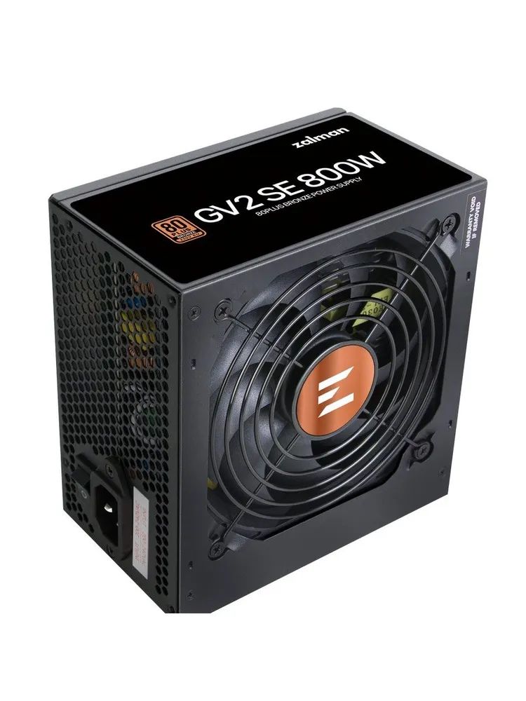 Блок питания для ПК Zalman ZM800-GV2SE 800W 12cm Fan 80PLUS Bronze, (ZM800-GV2SE)