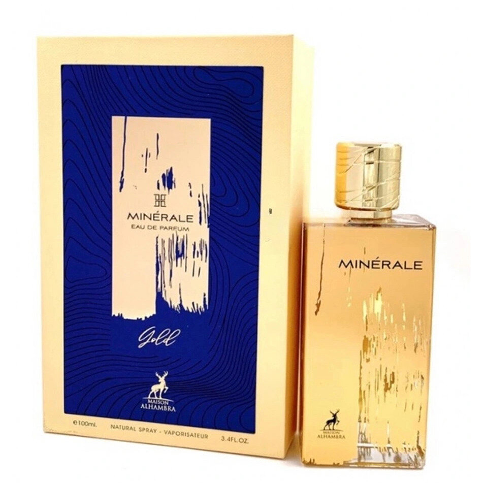 Парфюмерная вода для женщин и мужчин Alhambra Minerale Gold 100 мл / Духи Альхамбра Минерейл Голд
