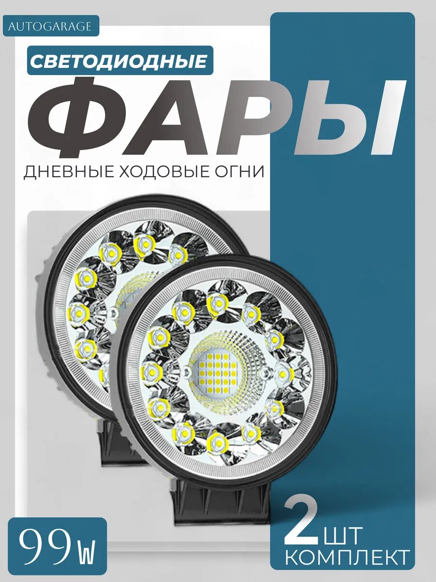 Противотуманные светодиодные фары 99w