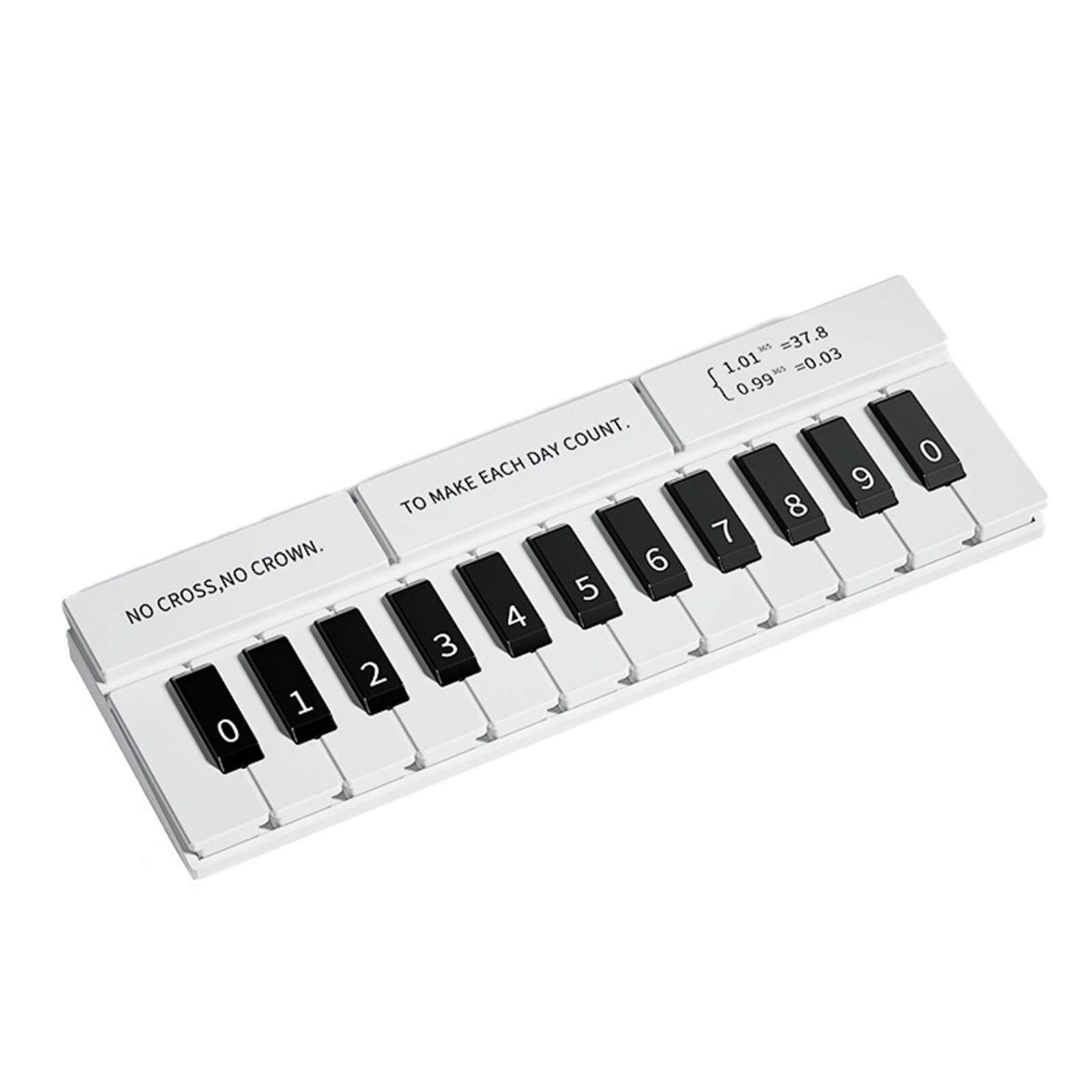 Universal Car Timary Parking Card Creative Piano Key Design