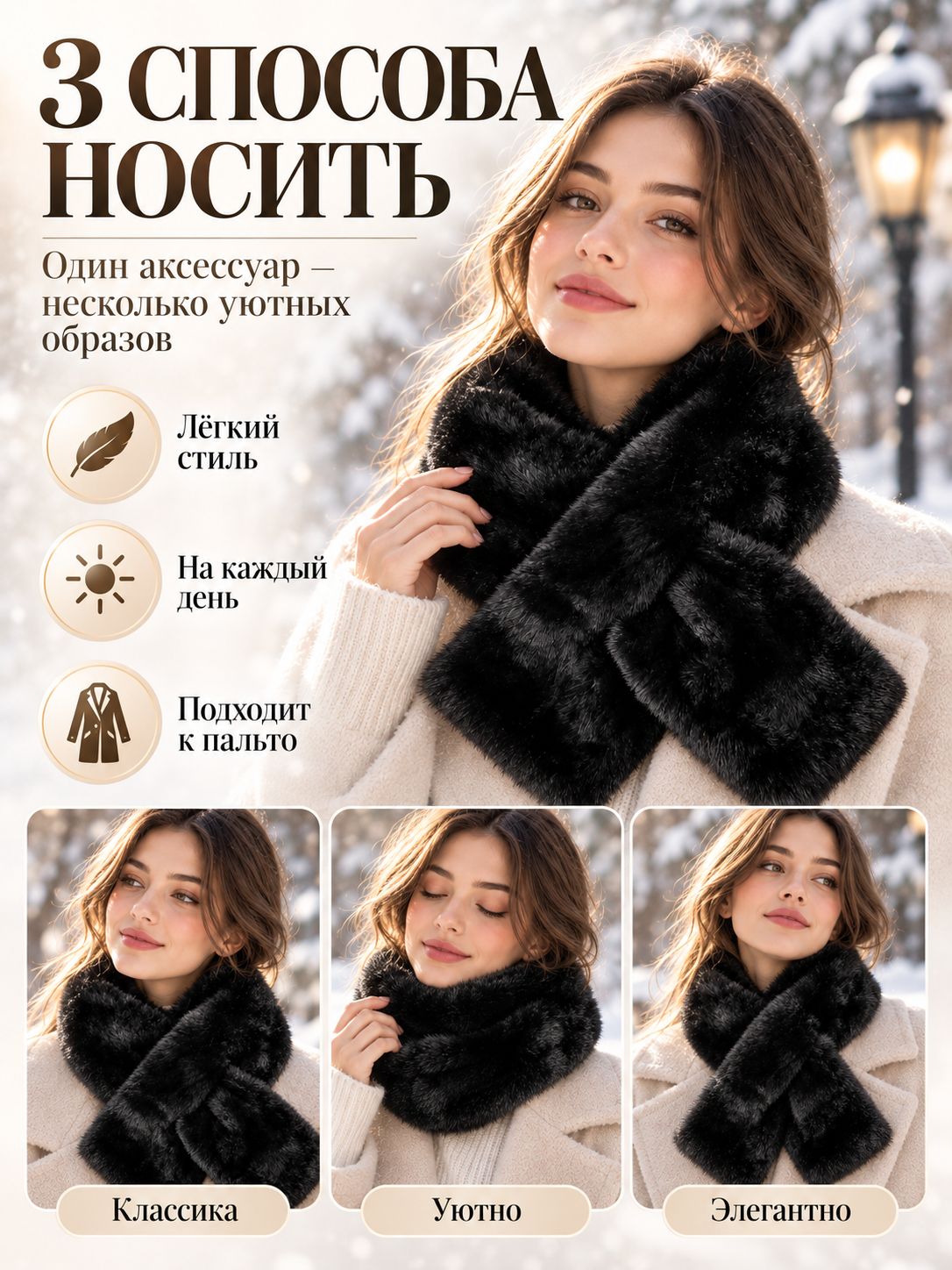 Косынка шейная ,10 см — фото 1