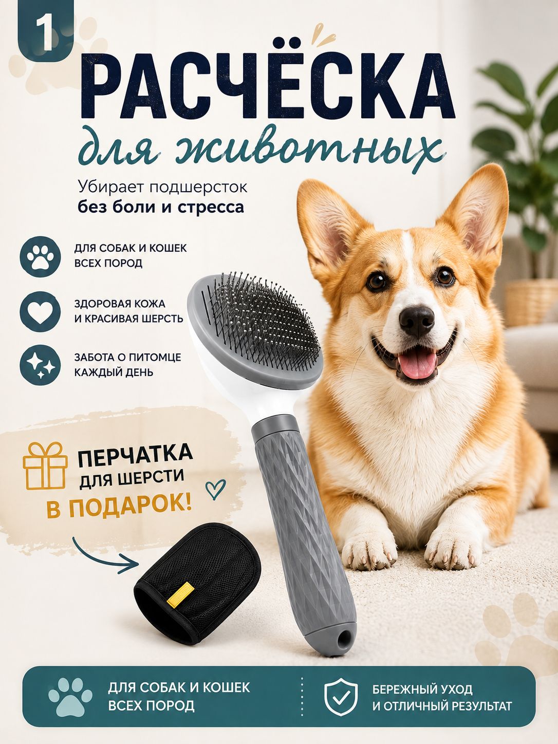 Расческа для животных