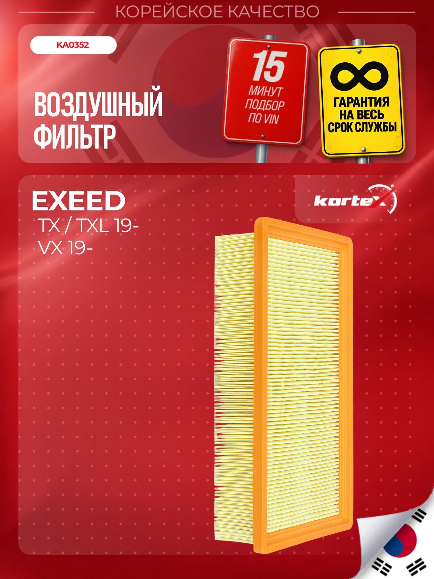 Фильтр воздушный Chery Exeed TXL 1.6