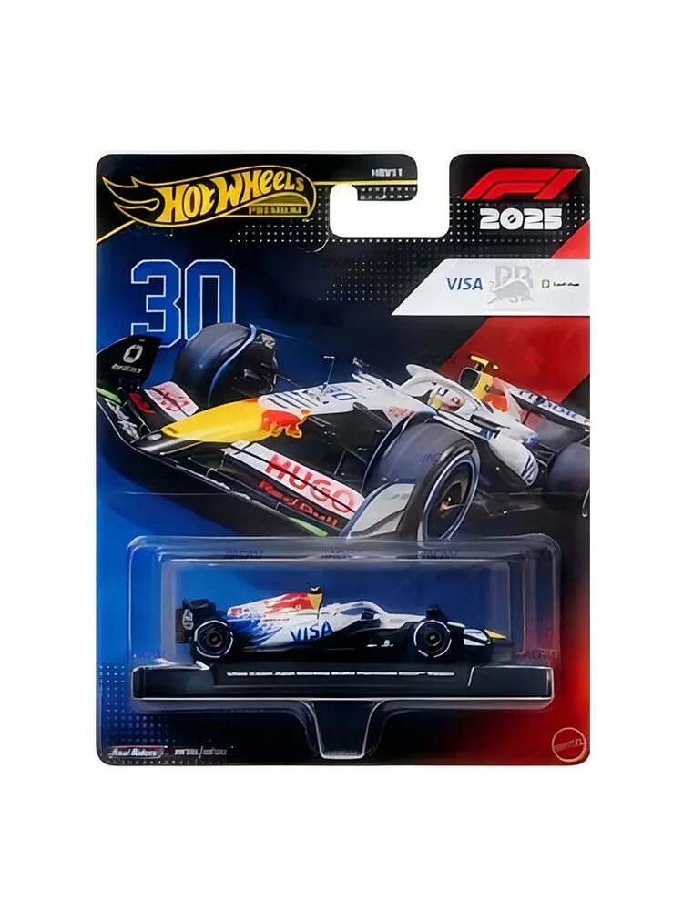 Машинка Mattel Hot Wheels Collectors F1 Series: Visa Cash App Racing Bulls Formula One Team (#30)