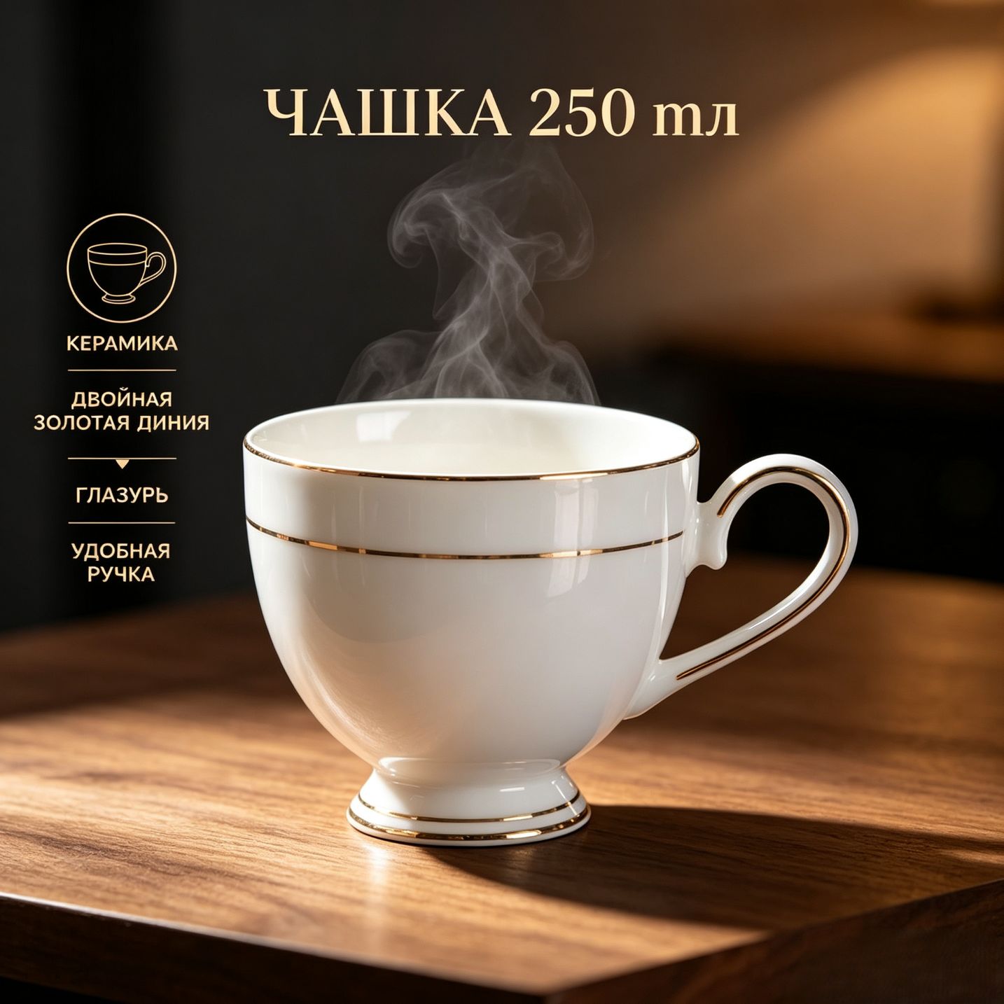 Чашка 250 мл 1 шт