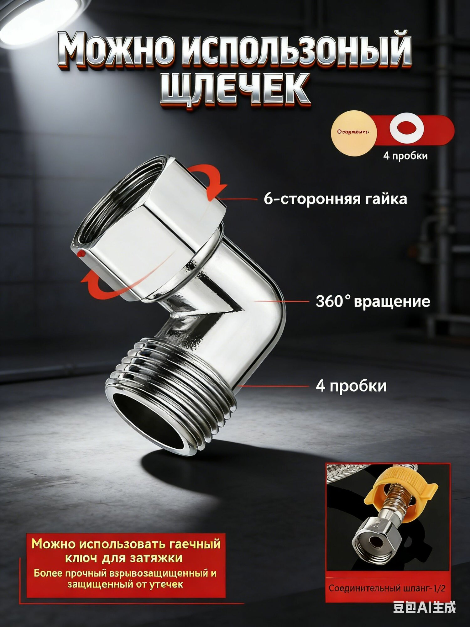 Уголок для газового шланга и варочной панели.